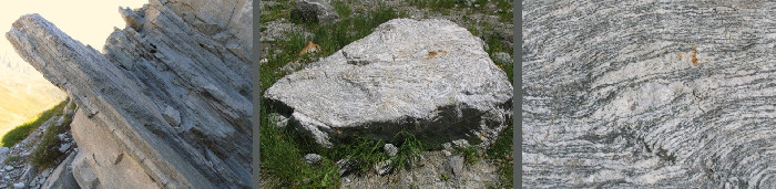 Gneis von verschiedensten Orten